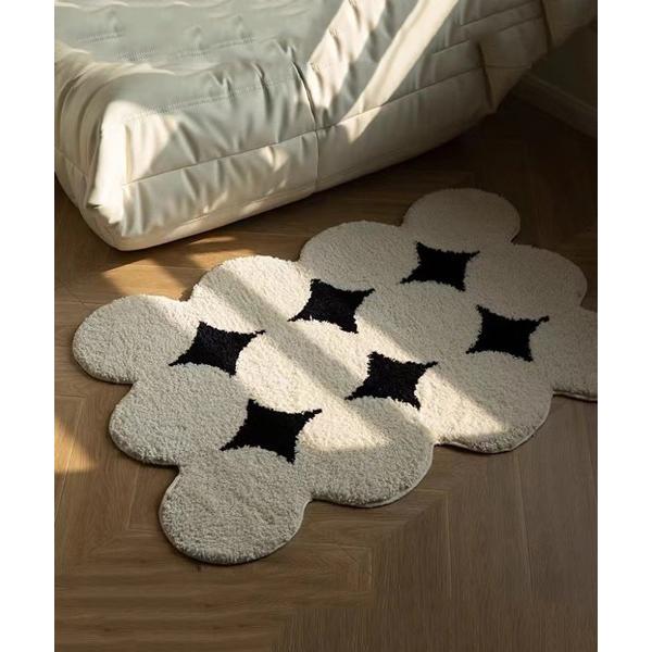 『タイムセール実施中』ZOZO問い合わせ番号:88021294ショップ:CERCA，チェルカブランド:Ein，アイン商品名:Ein/モノクロ サークル ミニ ラグマットカテゴリ:インテリア>ラグ/マットブランド品番:ZAKK078カラ...