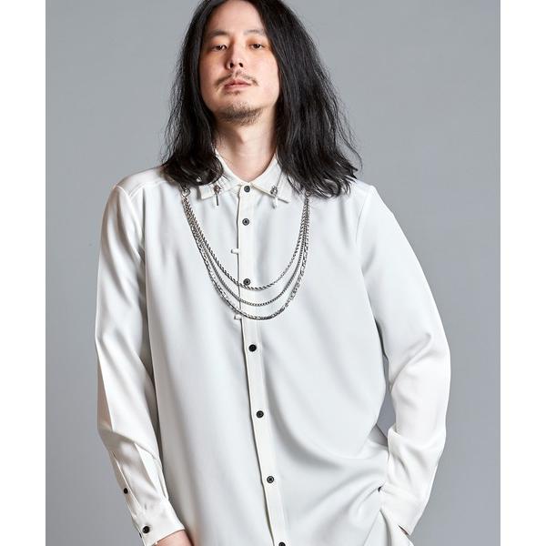 『セール実施中』ZOZO問い合わせ番号:88022140ショップ:NO ID.，ノーアイディーブランド:NO ID.，ノーアイディ商品名:【NO ID.】Zip Chain Long Shirt / ジップ チェーン ロング シャツカテゴリ...