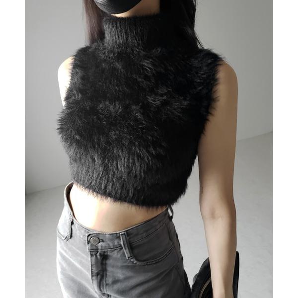 『タイムセール実施中』ZOZO問い合わせ番号:88022196ショップ:me+em select，ミームセレクトブランド:me+em select，ミームセレクト商品名:※※【 ３color 】タートルネックショートシャギーノースリニットト...