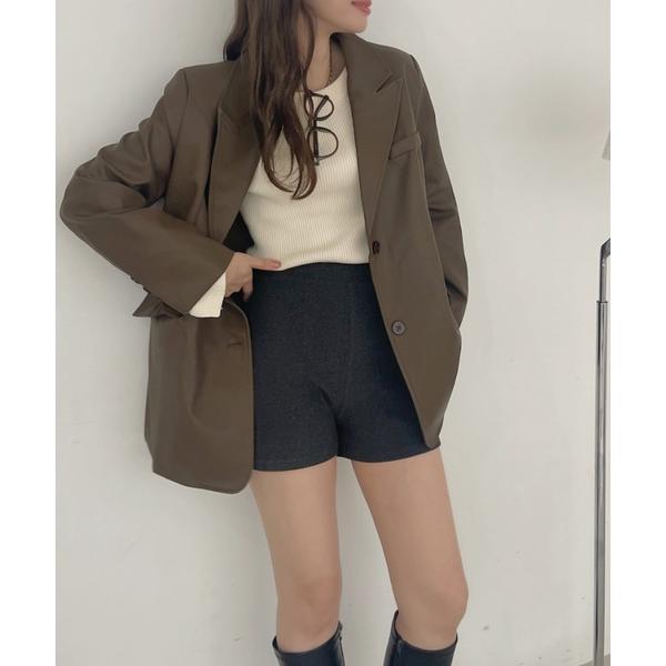 『タイムセール実施中』ZOZO問い合わせ番号:88056195ショップ:Ada.，エイダブランド:Ada.，エイダ商品名:フェイクレザー オーバーサイズ テーラードジャケットカテゴリ:ジャケット/アウター>テーラードジャケットブランド...