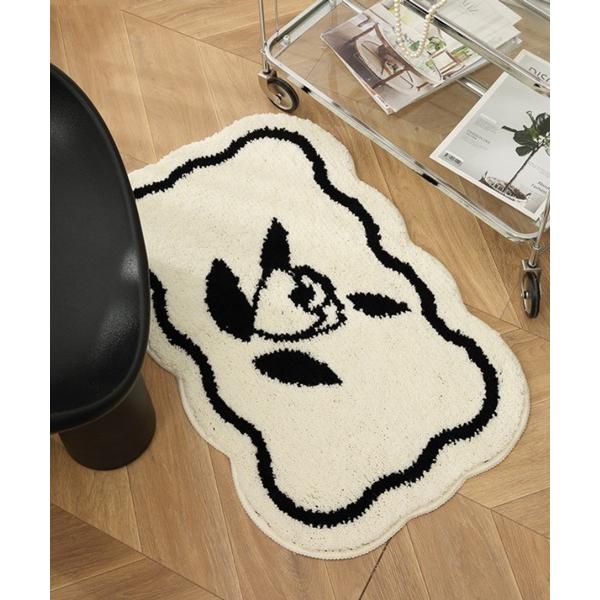 『タイムセール実施中』ZOZO問い合わせ番号:88056365ショップ:CERCA，チェルカブランド:Ein，アイン商品名:Ein/モノクロ スクエア ラグマットカテゴリ:インテリア>ラグ/マットブランド品番:ZAKK079カラー:そ...