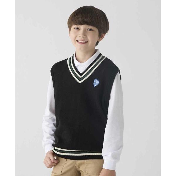 ZOZO問い合わせ番号:88086848ショップ:OP/RUSTY，オーピー/ラスティーブランド:BEAMS SCHOOL，ビームススクール商品名:【BEAMS SCHOOL/ビームス スクール】キッズ チルデンニットベスト　男女兼用カテゴ...