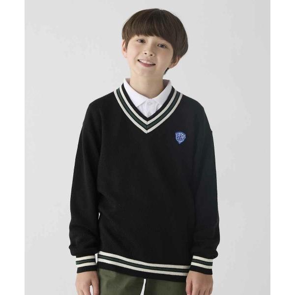 ZOZO問い合わせ番号:88086849ショップ:OP/RUSTY，オーピー/ラスティーブランド:BEAMS SCHOOL，ビームススクール商品名:【BEAMS SCHOOL/ビームス スクール】キッズ ライン入りチルデンセーター　男女兼用...