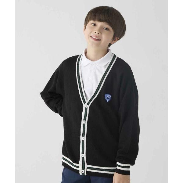 ZOZO問い合わせ番号:88086850ショップ:OP/RUSTY，オーピー/ラスティーブランド:BEAMS SCHOOL，ビームススクール商品名:【BEAMS SCHOOL/ビームス スクール】キッズ ライン入りチルデンカーディガン　男女...