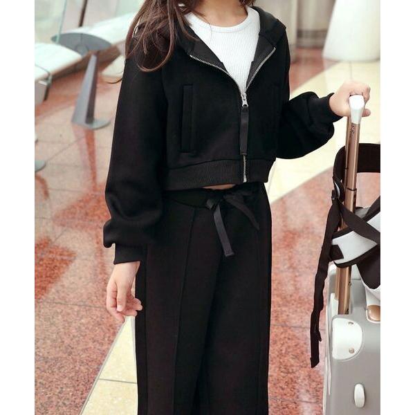 ZOZO問い合わせ番号:88088266ショップ:kobelettuce，コウベレタスブランド:KOBE LETTUCE，コウベレタス商品名:［ Yuumiさんコラボ ］ 【キッズ】ダブルジップショートパーカーカテゴリ:トップス>パー...