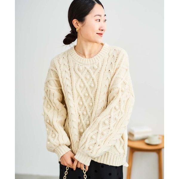 『セール実施中』ZOZO問い合わせ番号:88089463ショップ:le.coeur blanc，ルクールブランブランド:le.coeur blanc，ルクールブラン商品名:TORRAZZO DONNAケーブル×布帛トップスカテゴリ:トップス...