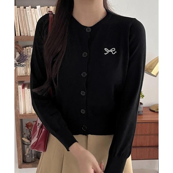 『タイムセール実施中』ZOZO問い合わせ番号:88091010ショップ:Ada.，エイダブランド:by your closet，バイユアークローゼット商品名:リボン ポイント カーディガンカテゴリ:トップス>ニット/セーターブランド品...