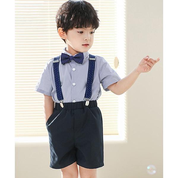 『タイムセール実施中』ZOZO問い合わせ番号:88093210ショップ:TeddyShop，テディショップブランド:DAY CLOSET，デイ クローゼット商品名:【丸ごと洗える セットアップ キッズスーツ】 星柄サスペンダー+半袖シャツ+...