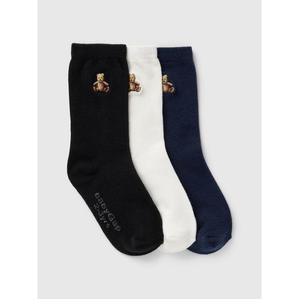 『タイムセール実施中』※このアイテムは返品・交換対象外商品です。ZOZO問い合わせ番号:88093638ショップ:GAP，ギャップブランド:GAP，ギャップ商品名:Babygap ブラナンベア クルーソックス 3足セットカテゴリ:レッグウェ...