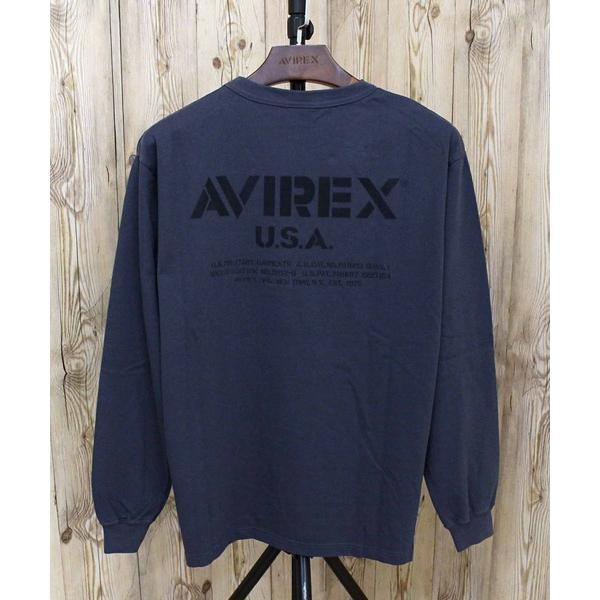 『タイムセール実施中』ZOZO問い合わせ番号:88095204ショップ:TopIsm，トップイズムブランド:AVIREX，アヴィレックス，TopIsm，トップイズム商品名:MIL. STENCIL OFFICIAL LOGO ロングTシャツ...