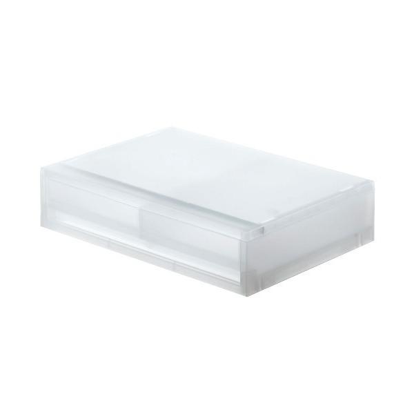 ZOZO問い合わせ番号:88095849ショップ:無印良品，ムジルシリョウヒンブランド:無印良品，ムジルシリョウヒン商品名:ポリプロピレン　小物収納ケース　ワイド　小　引出２個　約幅３７×奥行２６×高さ９ｃｍカテゴリ:インテリア>収納...