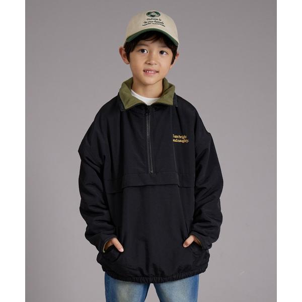 ZOZO問い合わせ番号:88127307ショップ:pairmanon，ペアマノンブランド:PAIRMANON STREET，ペアマノンストリート商品名:【PAIRMANON STREET】ナイロン マイクロフリース ハーフジップ アノラック...