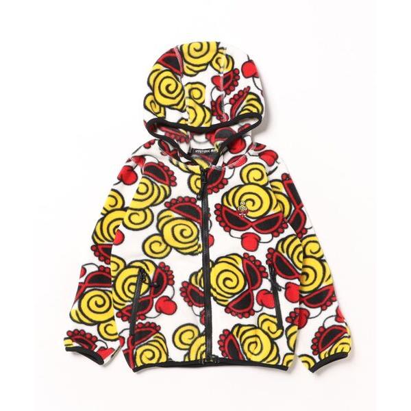 ZOZO問い合わせ番号:88189699ショップ:HYSTERIC MINI，ヒステリックミニブランド:HYSTERIC MINI，ヒステリックミニ商品名:Hystericmini MINI FACE総柄 マイクロフリース パーカーカテゴリ...