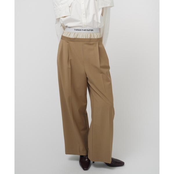 『タイムセール実施中』ZOZO問い合わせ番号:88189735ショップ:THINGS THAT MATTER，シングスザットマターブランド:THINGS THAT MATTER，シングス ザット マター商品名:T/W LAYERED PAN...