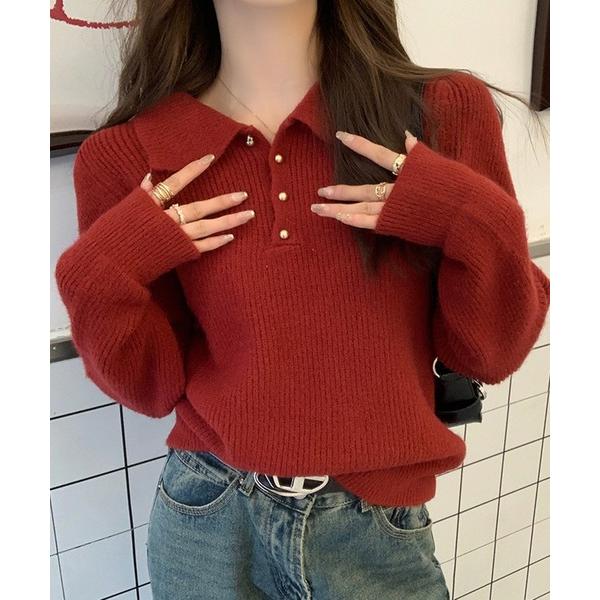 『タイムセール実施中』ZOZO問い合わせ番号:88189870ショップ:Doula Doula，ドゥーラドゥーラブランド:Girly Doll，ガーリードール商品名:ポロカラーニットカテゴリ:トップス>ニット/セーターブランド品番:G...