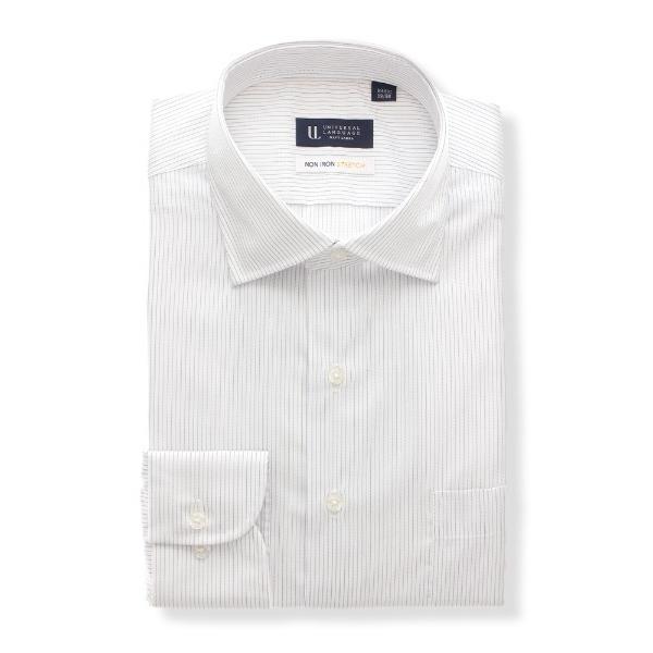 『セール実施中』ZOZO問い合わせ番号:88191501ショップ:SUIT SQUARE，スーツスクエアブランド:SUIT SQUARE，スーツスクエア商品名:ワイシャツ 長袖 ノンアイロンストレッチ 3BLOCK ワイドカラー BASIC...