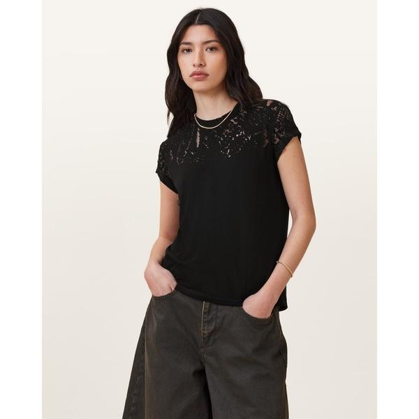 ZOZO問い合わせ番号:88223617ショップ:ALLSAINTS，オールセインツブランド:ALLSAINTS，オールセインツ商品名:ANNA SNAKE PRINT DEVORE T-SHIRT | ANNA スネーク プリント デヴォ...