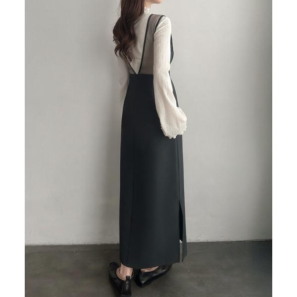 『タイムセール実施中』ZOZO問い合わせ番号:88223874ショップ:JUNOAH，ジュノアブランド:Meiru，メイル商品名:バックシアーキーネックジャンパースカート[高身長サイズMT/低身長サイズS有り]カテゴリ:ワンピース/ドレス&...