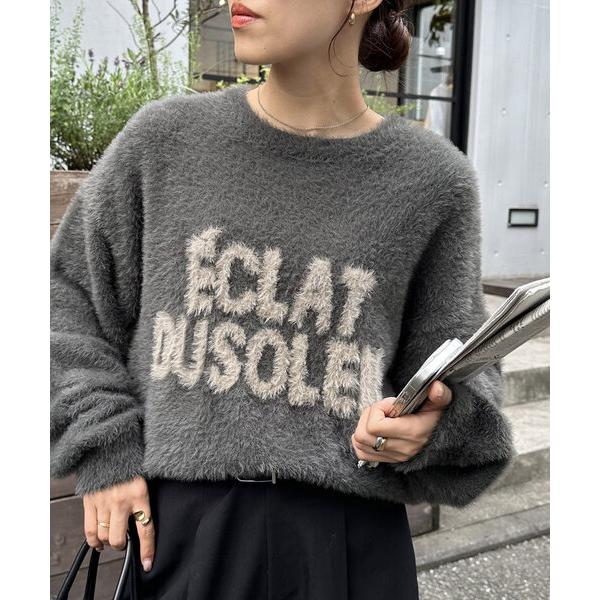 『タイムセール実施中』ZOZO問い合わせ番号:88224506ショップ:DISCOAT，ディスコートブランド:DISCOAT，ディスコート商品名:【WEB限定】シャギーショートロゴニットカテゴリ:トップス>ニット/セーターブランド品番...