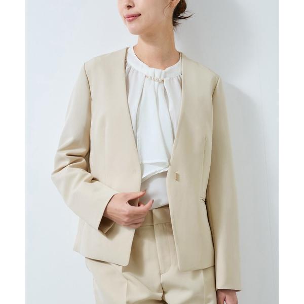 『セール実施中』ZOZO問い合わせ番号:88256886ショップ:JAYRO，ジャイロブランド:Jayro，ジャイロ商品名:【360度ストレッチ】セットアップ対応ノーカラージャケットカテゴリ:ジャケット/アウター>ノーカラージャケット...