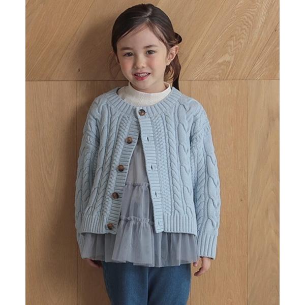 ZOZO問い合わせ番号:88258806ショップ:KIMURATAN ONLINE，キムラタン オンラインブランド:n.o.u.s，ノウズ商品名:n.o.u.s ケーブルニットカーディガンカテゴリ:トップス>カーディガン/ボレロブラン...