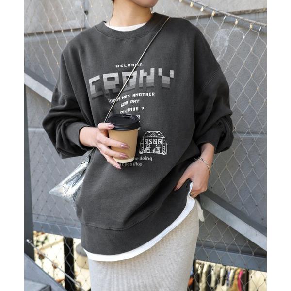 『タイムセール実施中』ZOZO問い合わせ番号:88259209ショップ:andme，アンドミーブランド:ANME，アンメ商品名:CRONYロゴプリント裏毛スウェットトップスカテゴリ:トップス>スウェットブランド品番:2600059素材...