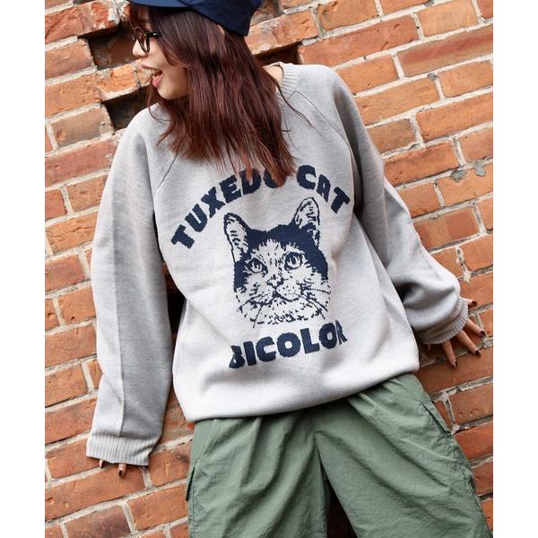 『セール実施中』ZOZO問い合わせ番号:88259562ショップ:ZIP FIVE，ジップファイブブランド:CORISCO，コリスコ，ZIP FIVE，ジップファイブ商品名:【CORISCO】 アニマル ジャガード ラグラン クルー ロング...