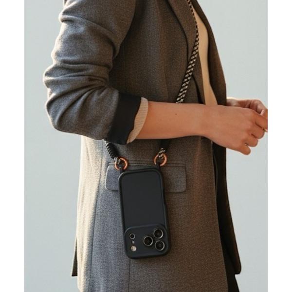 ZOZO問い合わせ番号:88294011ショップ:Fun &amp; Daily，ファンアンドデイリーブランド:Fun &amp; Daily，ファンアンドデイリー商品名:Twin Cord iPhone Case ショルダーストラップアイ...