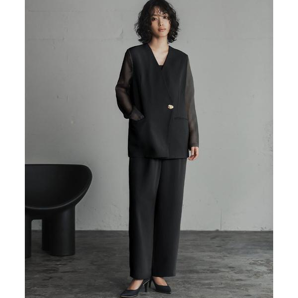 『タイムセール実施中』ZOZO問い合わせ番号:88294099ショップ:GIRL，ガールブランド:Flolia，フロリア商品名:シアースリーブジャケット・オールインワン セットアップ パンツドレス パーティードレス 結婚式 お呼ばれ オケー...