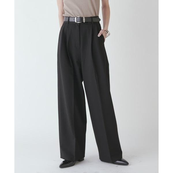 『タイムセール実施中』ZOZO問い合わせ番号:88294383ショップ:Lui's，ルイスブランド:Lui's，ルイス商品名:《-3キロ見え》2タックベーシックワイドパンツカテゴリ:パンツ>スラックスブランド品番:LUZ1042302...