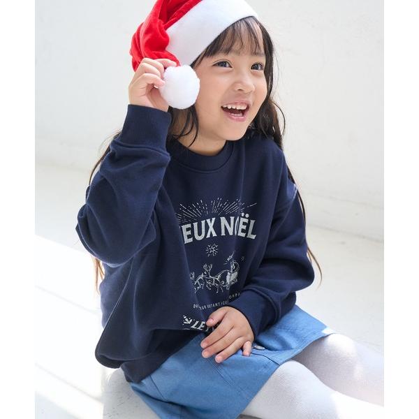 『セール実施中』ZOZO問い合わせ番号:88298399ショップ:ROPE' PICNIC，ロぺピクニックブランド:ROPE' PICNIC，ロペピクニック商品名:【KIDS】サンタスウェット/リンクコーデカテゴリ:トップス>スウェッ...