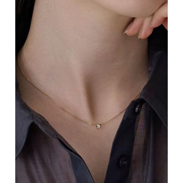 ZOZO問い合わせ番号:88330567ショップ:JEWEL ADDICT，ジュエルアディクトブランド:Phoebe，フィービィー商品名:【金属アレルギー対応】シャインベゼルセッティングネックレス/全長:約40cm/ニッケルフリーカテゴリ:...