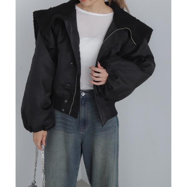 『タイムセール実施中』ZOZO問い合わせ番号:88393174ショップ:FREE'S MART，フリーズマートブランド:FREE'S MART，フリーズマート商品名:◆N2-Bボアブルゾンカテゴリ:ジャケット/アウター>ブルゾンブラン...