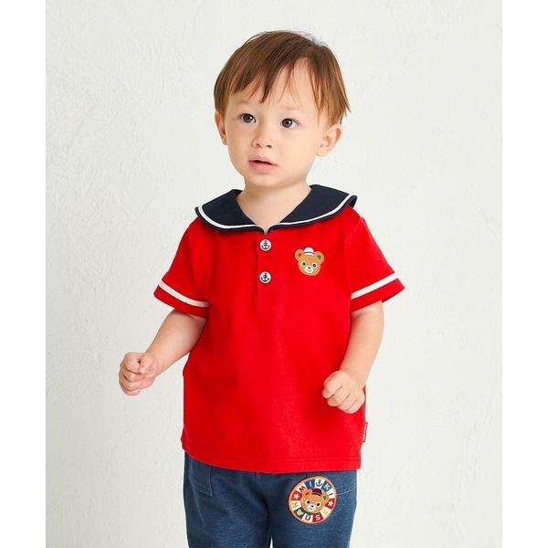 ZOZO問い合わせ番号:88394134ショップ:MIKI HOUSE，ミキハウスブランド:MIKI HOUSE，ミキハウス商品名:プッチーマリンセーラーカラー半袖Ｔシャツカテゴリ:トップス>Tシャツ/カットソーブランド品番:12-5...