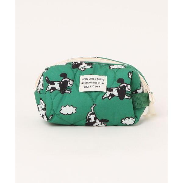 ZOZO問い合わせ番号:88395644ショップ:Mayree，メイリーブランド:Pochi Pouch，ポチポーチ，almo，アルモ，Mayree，メイリー商品名:Pochi Pouch/「２サイズ展開」グリーンDog柄 キルティング マ...