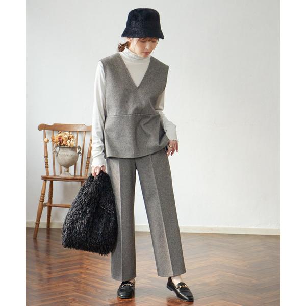 『セール実施中』ZOZO問い合わせ番号:88427319ショップ:ikka LOUNGE，イッカラウンジブランド:IKKA LOUNGE，イッカラウンジ，ikka，イッカ商品名:【2点セット】ペプラムジレパンツセットカテゴリ:ジャケット/ア...