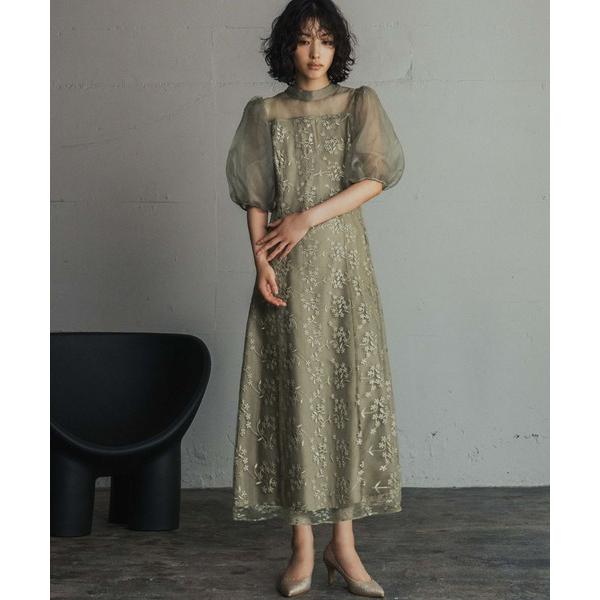 『タイムセール実施中』ZOZO問い合わせ番号:88429318ショップ:RIVER FIELD &amp; Co.，リバーフィールド　アンド　コーブランド:GIRL，ガール商品名:オーガンジー刺繍レースボリュームスリーブ フレア ロング 結...