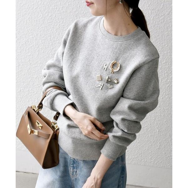 ZOZO問い合わせ番号:88429533ショップ:SHIPS for women，シップス フォー ウィメンブランド:SHIPS any，シップス エニィ，SHIPS，シップス商品名:SHIPS any:〈手洗い可能〉裏起毛 ビジュー クル...