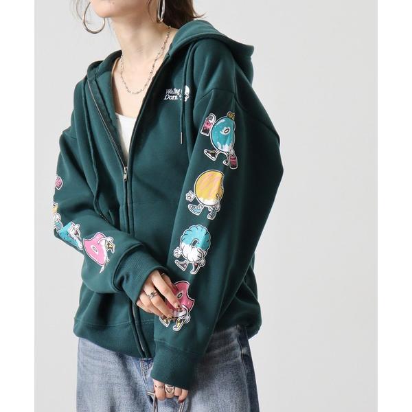 『タイムセール実施中』ZOZO問い合わせ番号:88429819ショップ:FUNALIVE，ファンアライブブランド:FUNALIVE，ファンアライブ商品名:Walking Donut 裏起毛ZIPパーカーカテゴリ:トップス>パーカーブラ...