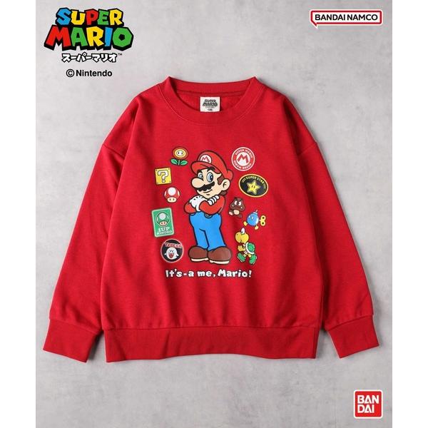 『タイムセール実施中』ZOZO問い合わせ番号:88460765ショップ:Right-on，ライトオンブランド:Right-on，ライトオン商品名:【スーパーマリオ】プリント クルーネックスウェット (キッズ / カジュアル / ポップデザイ...