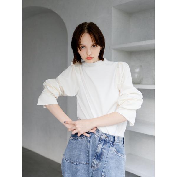 ZOZO問い合わせ番号:88463646ショップ:Katrin TOKYO，カトリーントーキョーブランド:Katrin TOKYO，カトリーントーキョー商品名:slit sleeve combi topsカテゴリ:トップス>Tシャツ/...