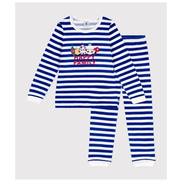 『セール実施中』ZOZO問い合わせ番号:88465186ショップ:PETIT BATEAU，プチバトーブランド:PETIT BATEAU，プチバトー商品名:ベロア長袖パジャマカテゴリ:ルームウェア>ルームウェア/パジャマブランド品番:...