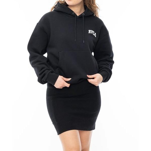 『セール実施中』ZOZO問い合わせ番号:88466406ショップ:BOARDRIDERS，ボードライダーズブランド:RVCA，ルーカ商品名:RVCA レディース PASTE UP HOODIE DRES ワンピース/ルーカバックプリントワン...