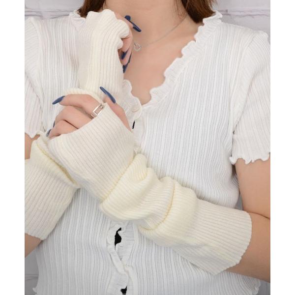 ZOZO問い合わせ番号:88467374ショップ:VIBGYOR，ヴィブジョーブランド:VIBGYOR Women，ヴィブジョー　ウィメン商品名:【float】《推し活/推しカラー/メンカラ》リブニット 無地 アームカバー /アームウォーマ...