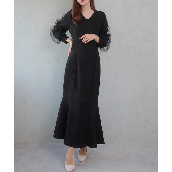 『タイムセール実施中』ZOZO問い合わせ番号:88468541ショップ:JUNOAH，ジュノアブランド:CENEA，セネア商品名:Vネックシアースリーブマーメイドワンピースカテゴリ:ワンピース/ドレス>ワンピースブランド品番:frne...