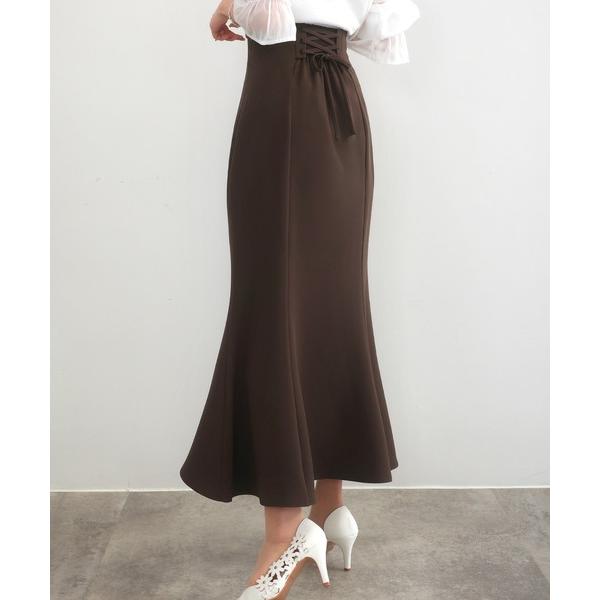 『タイムセール実施中』ZOZO問い合わせ番号:88468542ショップ:JUNOAH，ジュノアブランド:CENEA，セネア商品名:ハイウエストレースアップマーメイドスカートカテゴリ:スカート>スカートブランド品番:frne070-00...