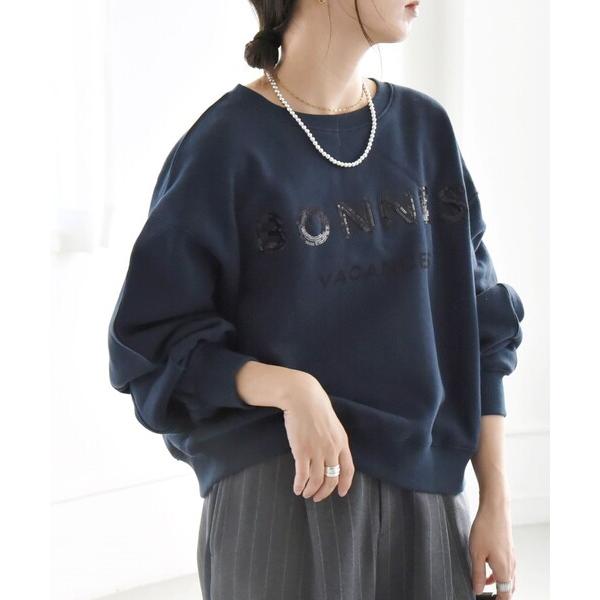 ZOZO問い合わせ番号:88468745ショップ:SHIPS for women，シップス フォー ウィメンブランド:quaranciel，カランシエル，SHIPS，シップス商品名:quaranciel:〈手洗い可能〉スパンコール刺繍 ロゴ...