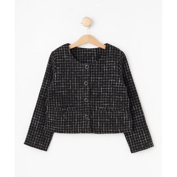 『タイムセール実施中』ZOZO問い合わせ番号:88499823ショップ:SHOO・LA・RUE，シューラルーブランド:SHOO・LA・RUE，シューラルー商品名:【100-140cm/プチセレ】ツイードジャケットカテゴリ:ジャケット/アウタ...