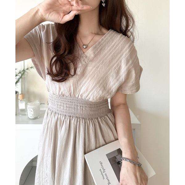 『セール実施中』ZOZO問い合わせ番号:88501244ショップ:Classical Elf，クラシカルエルフブランド:classicalelf，クラシカルエルフ商品名:大人の抜け感エレガント。シアーストライプ素材ウエストシャーリングVネッ...