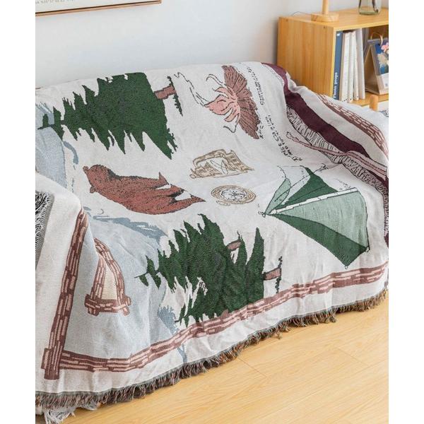 『タイムセール実施中』ZOZO問い合わせ番号:88503799ショップ:Mayree，メイリーブランド:Mayree，メイリー商品名:【 somni / ソニ 】 カジュアル　レトロブランケットカテゴリ:インテリア>ブランケットブラン...